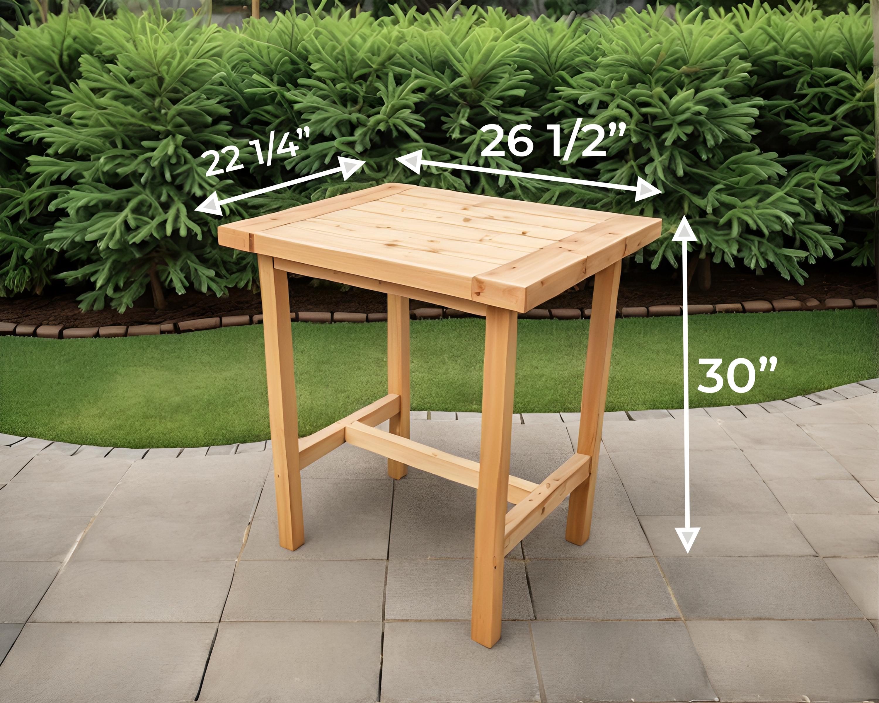 DIY Wooden Outdoor Table Build Plan, Side Table/end Table/sofa Table ...