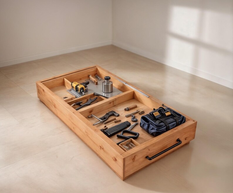 DIY Workbench Plan, Folding Workbench Build Paln, Space-saving ...