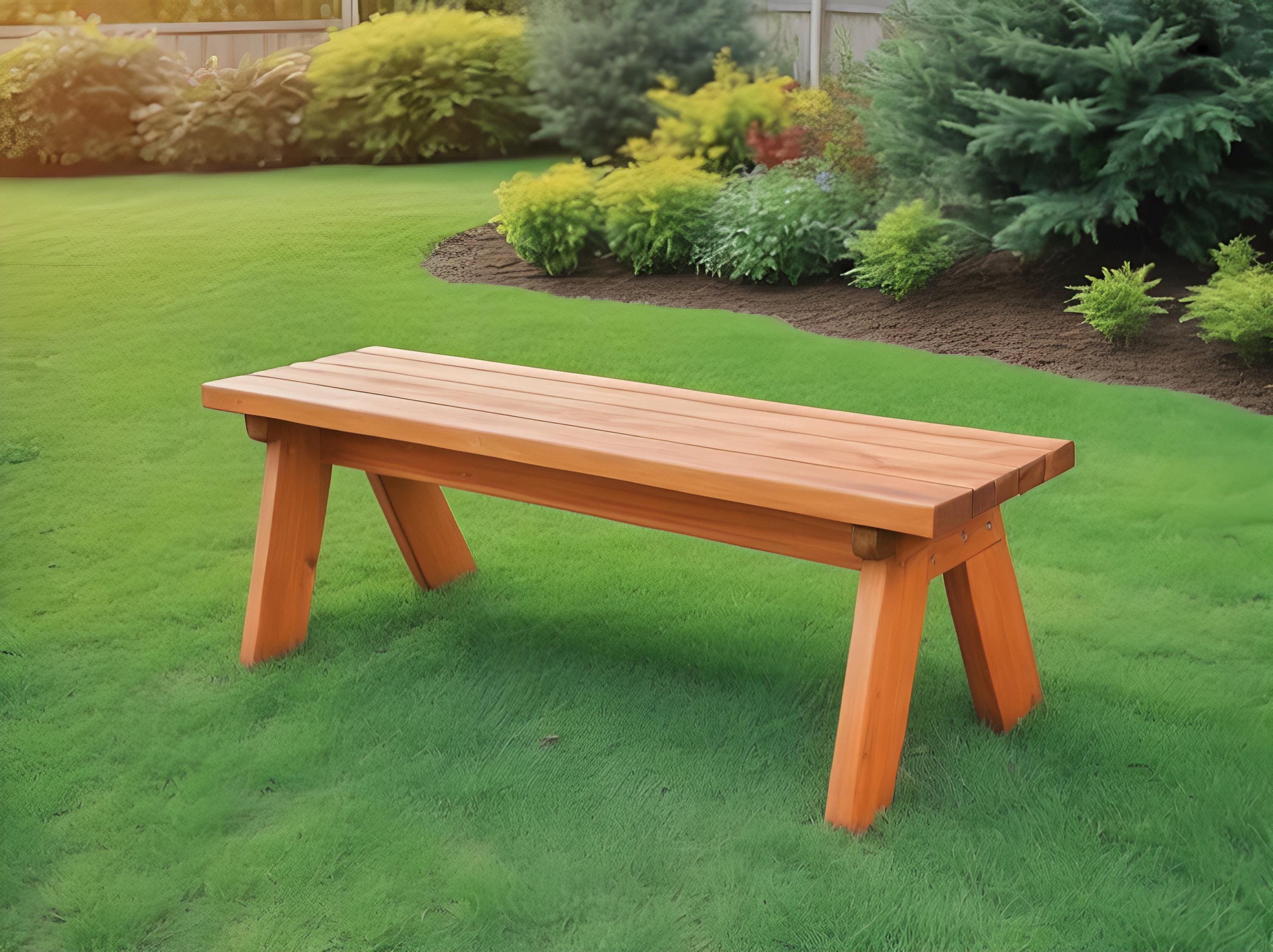 Simple Outdoor Bench Plan- Build Plan/woodworking Plan/backyard Bench ...