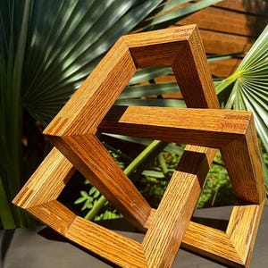 Infinity Reclaimed Oak Sculpture - Etsy