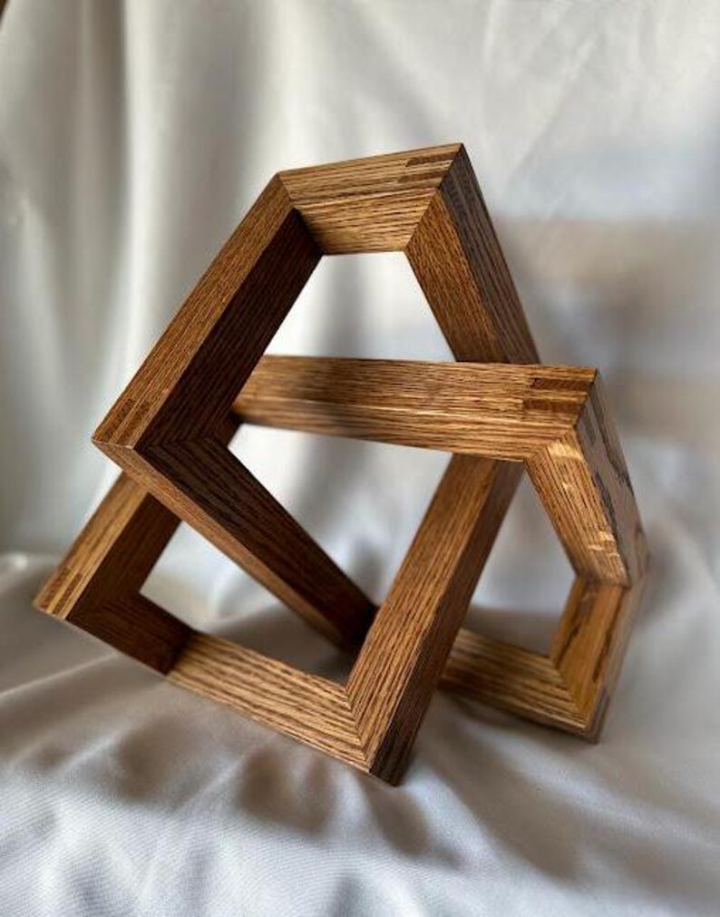 Infinity Reclaimed Oak Sculpture - Etsy
