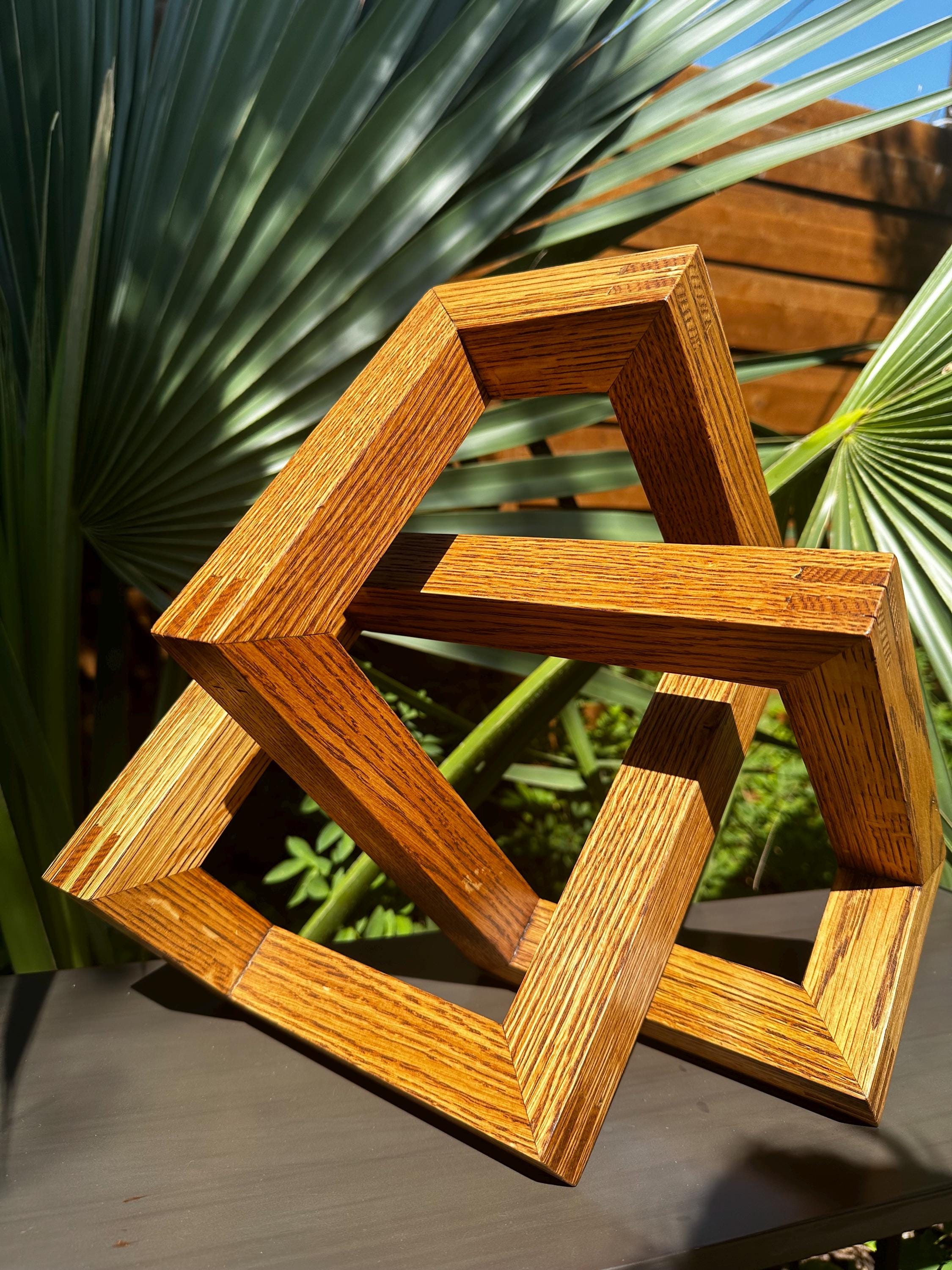 Infinity Reclaimed Oak Sculpture - Etsy