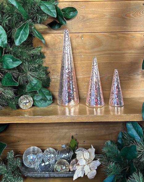 Rose Gold Mirror Disco Tree - Etsy