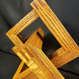 Infinity Reclaimed Oak Sculpture - Etsy