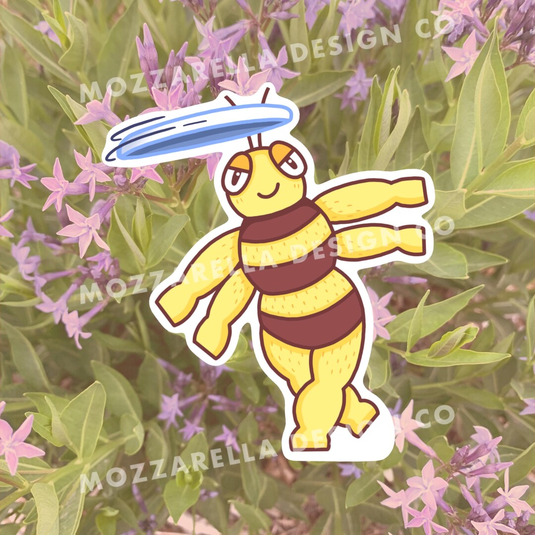 Frisbee Sticker - Ultimate Frisbee Bumble Bee Sticker - Etsy