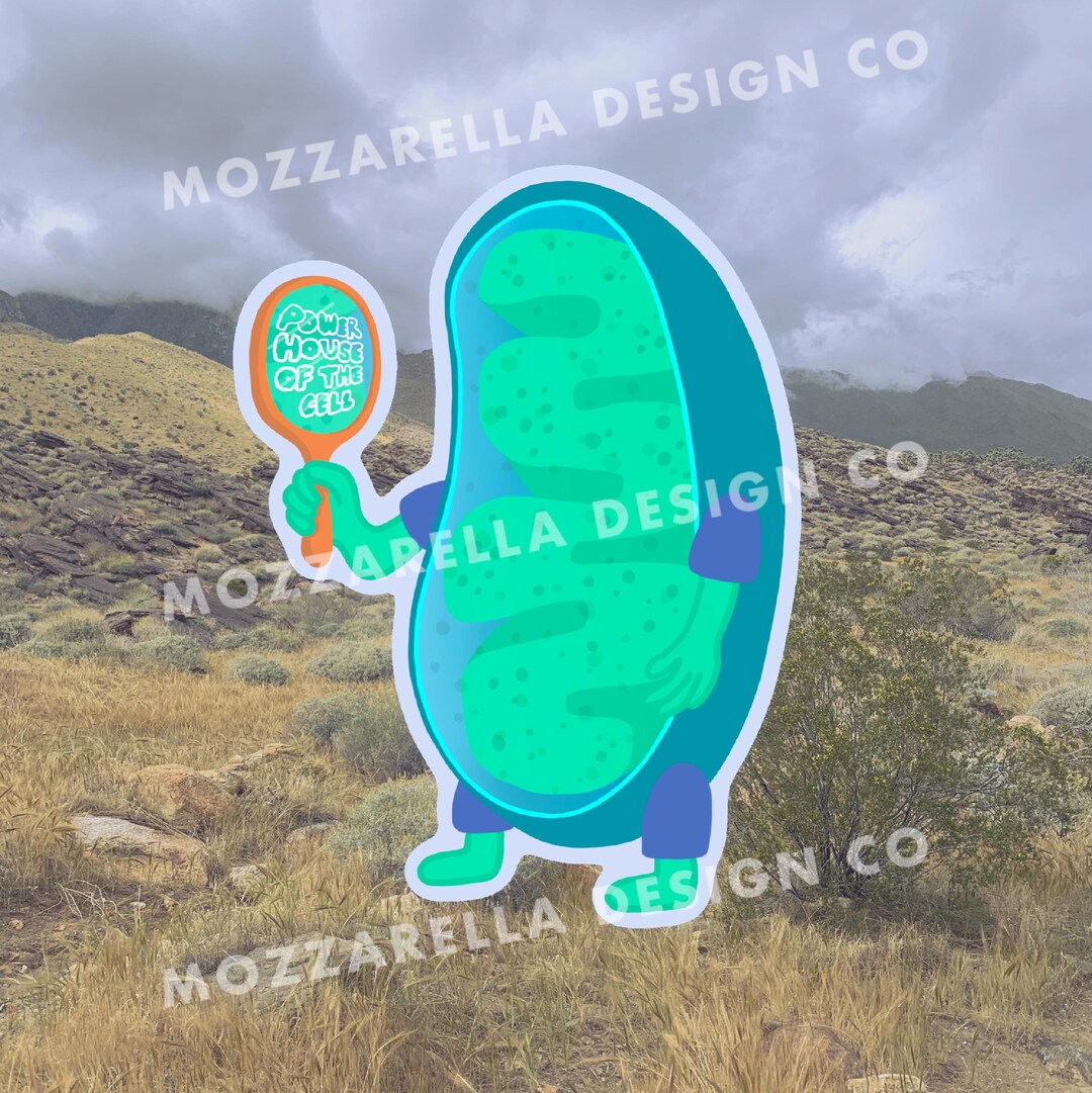 Mitochondria Sticker - Funny Biology Sticker - Powerhouse of the Cell ...
