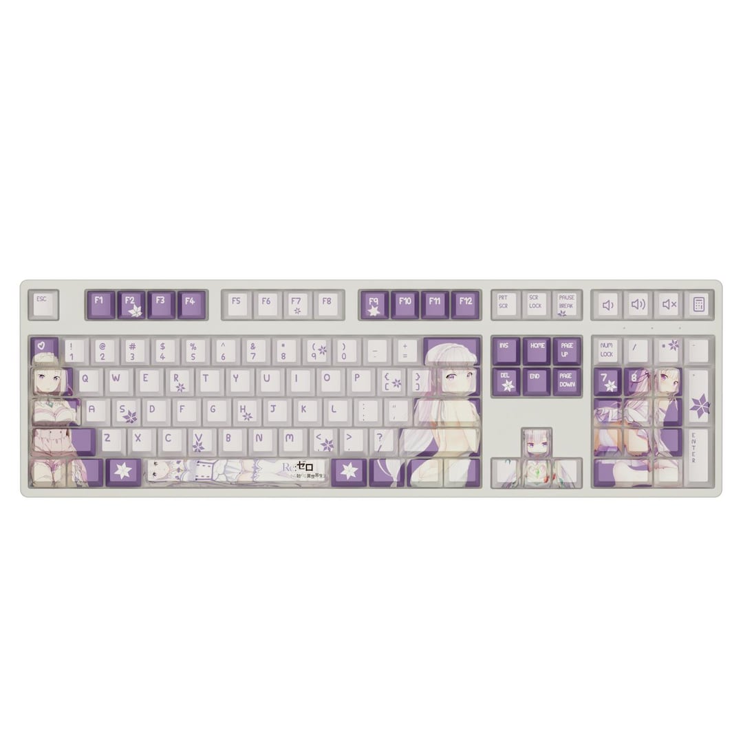 The frozen Elegance Waifu Keyboard Anime Keyboard Gaming Keyboard RGB ...