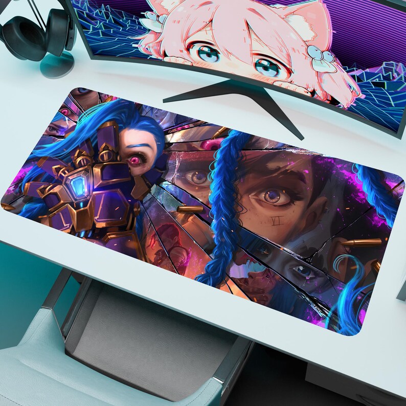 The boom Queen Waifu Deskmat Anime Deskmat LOL Deskmat Gaming Mousepad ...