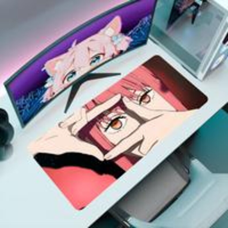 The control Devil Waifu Deskmat Anime Deskmat Gaming Mousepad - Etsy