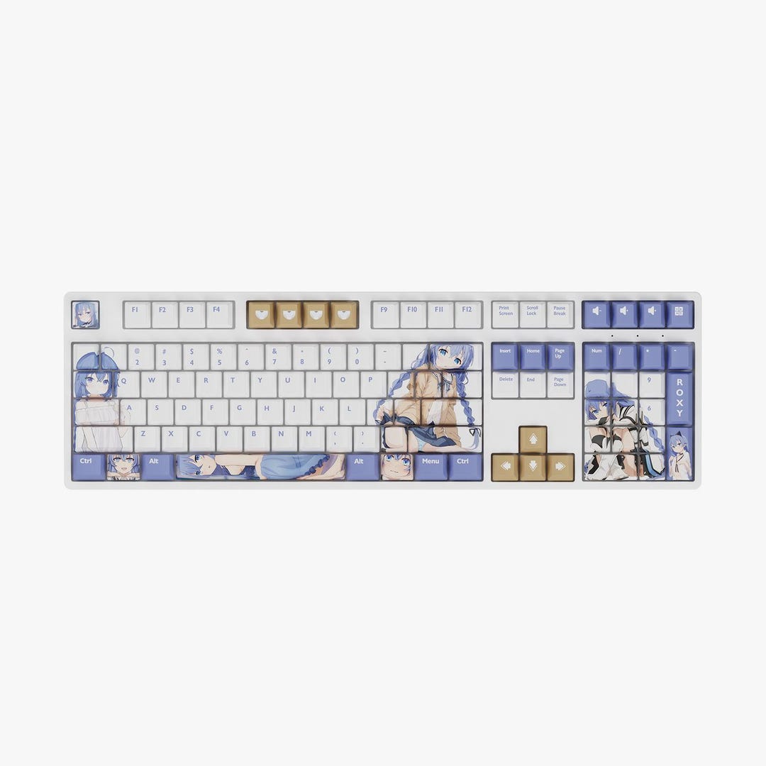 The water Magician Waifu Keyboard Anime Keyboard Gaming Keyboard RGB ...