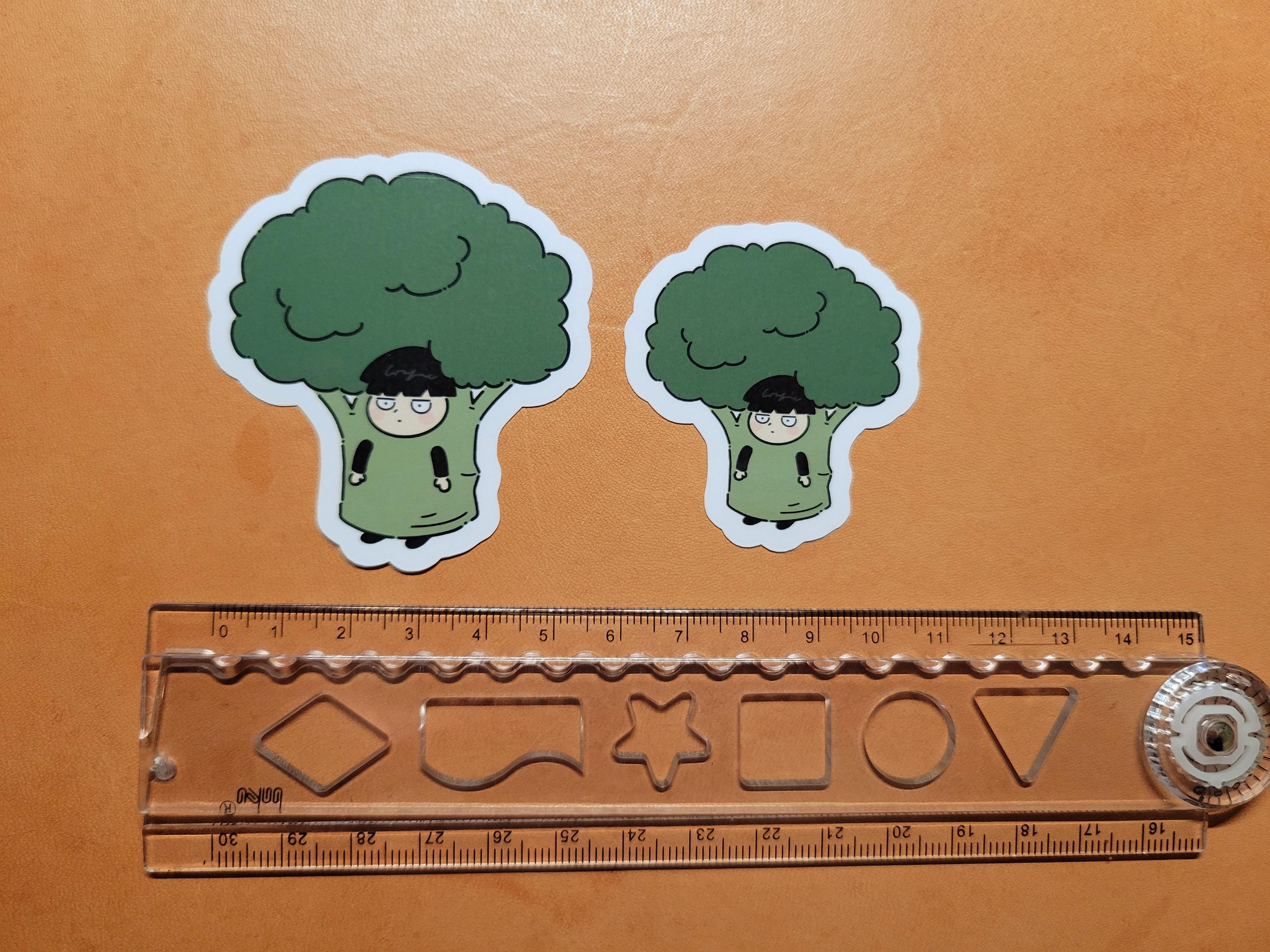 Mob Psycho Broccoli Costume Sticker | Cute Funny Anime Sticker | Bullet ...