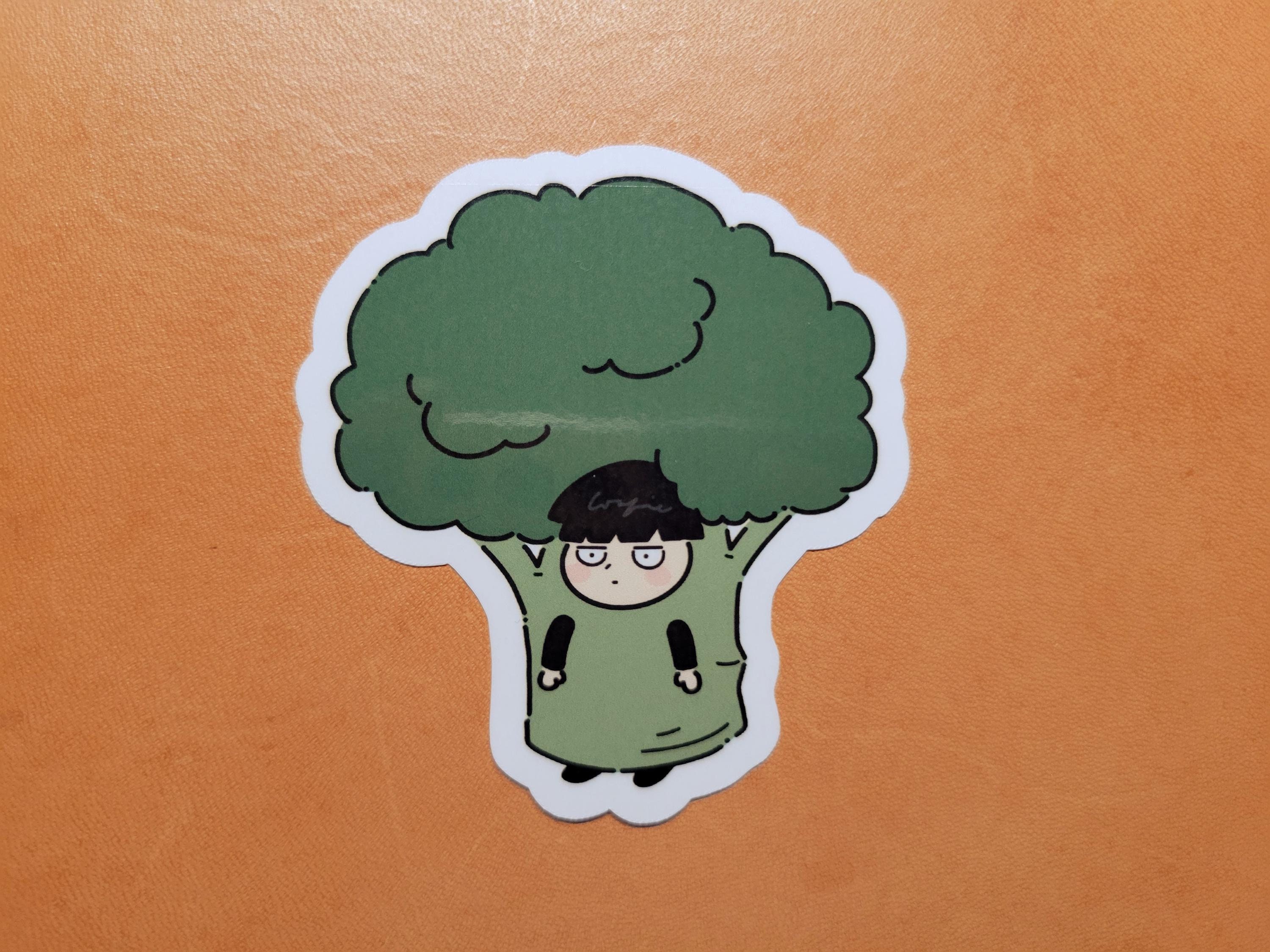 Mob Psycho Broccoli Costume Sticker | Cute Funny Anime Sticker | Bullet ...
