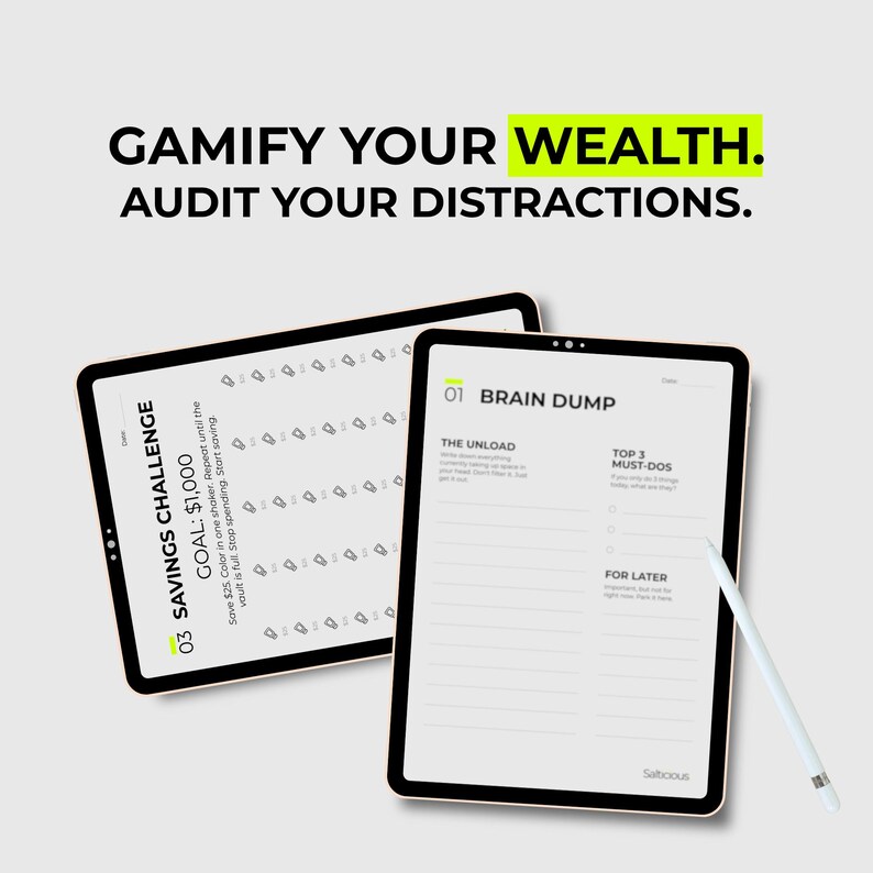 Adhd-friendly Master Life System 2026 | Minimalist Digital Planner for ...