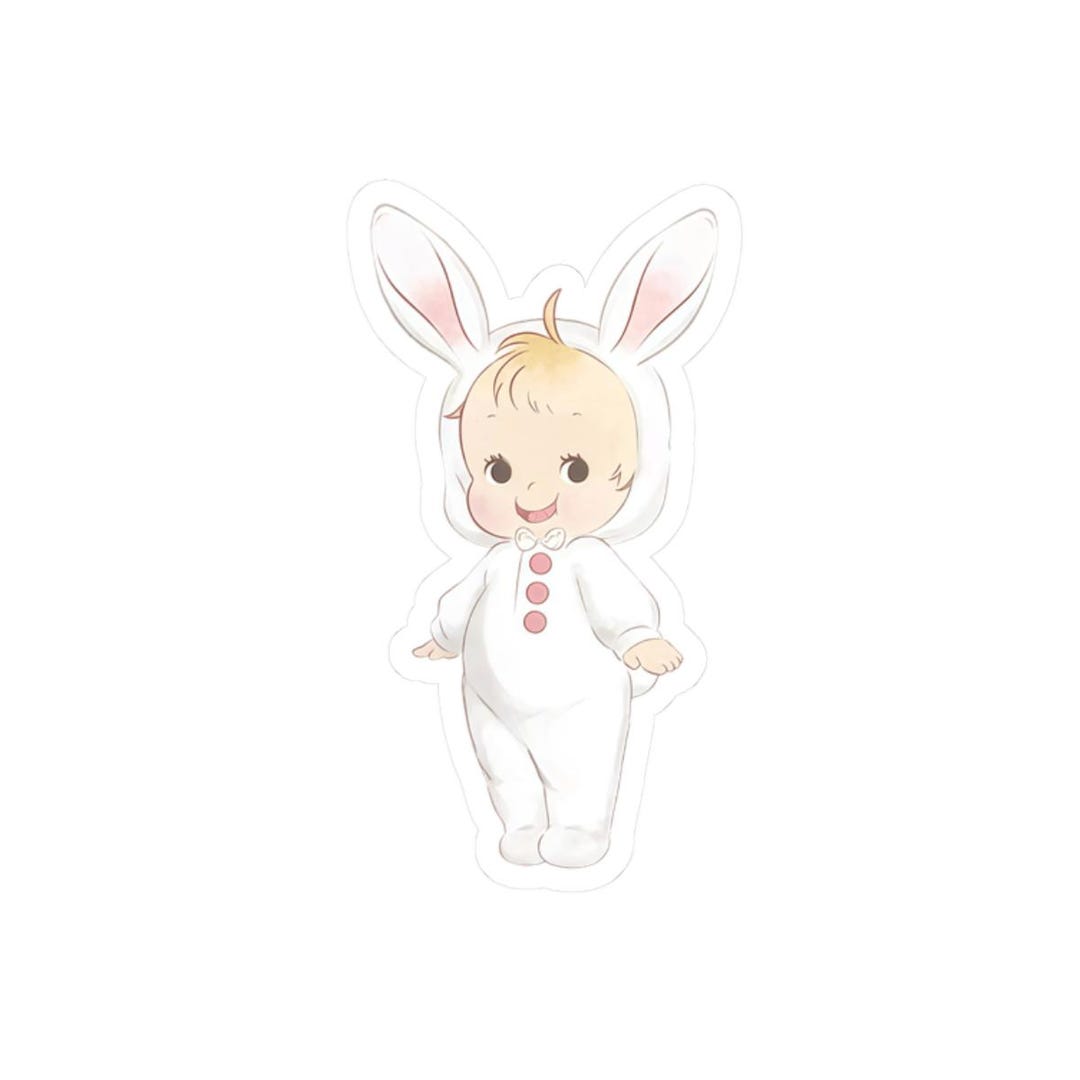 Kewpie Baby Bunny Rabbit Sticker - Etsy