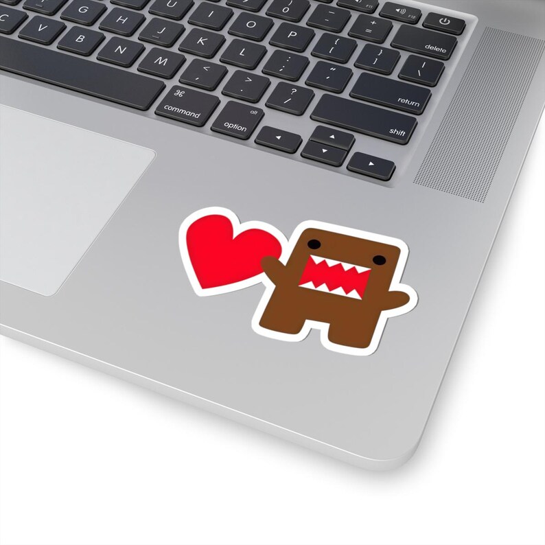 Domo Heart Stickers: Glossy Vinyl Decals, Laptop & Planner Decor - Etsy