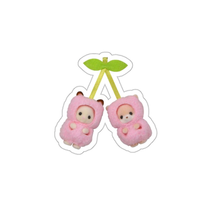 Calico Critters Cherry Vinyl Sticker - Etsy