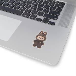 Brown Labubu Pop Mart Plush Doll Sticker - Etsy