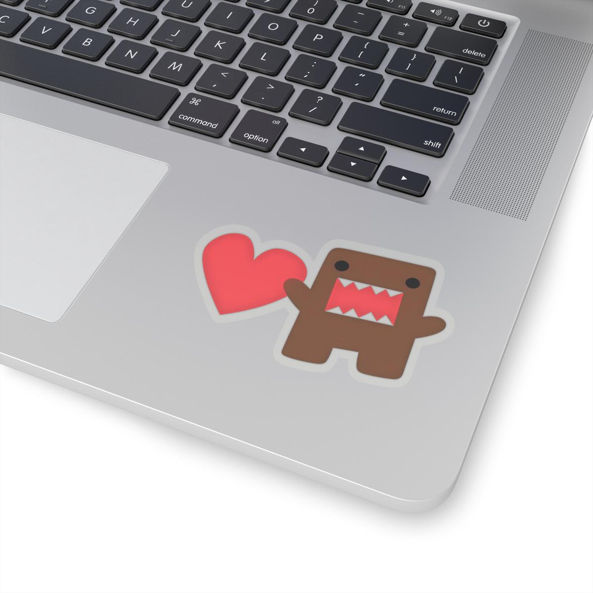 Domo Heart Stickers: Glossy Vinyl Decals, Laptop & Planner Decor - Etsy