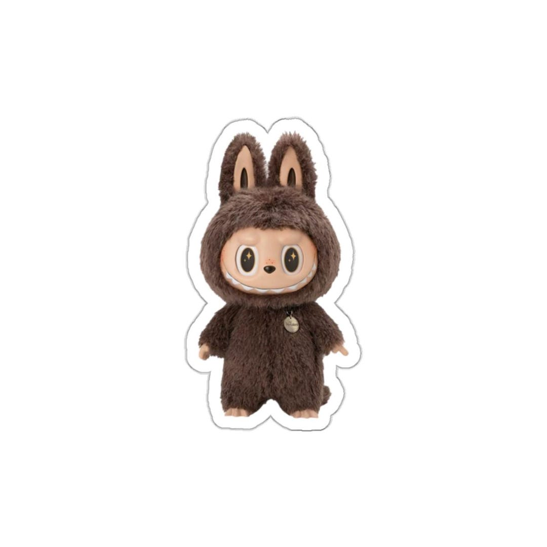 Brown Labubu Pop Mart Plush Doll Sticker - Etsy