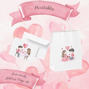 Valentine's Day Cute Couple Watercolor Clipart Bundle – Cute and ...