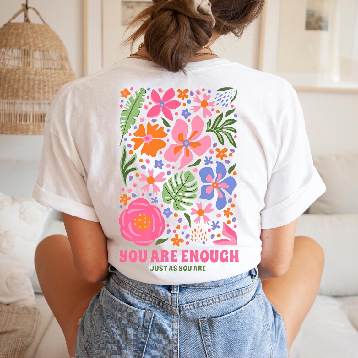 You Are Enough Flower Shirt, Flower Market Beach Hoodie, Vsco Hoodie ...