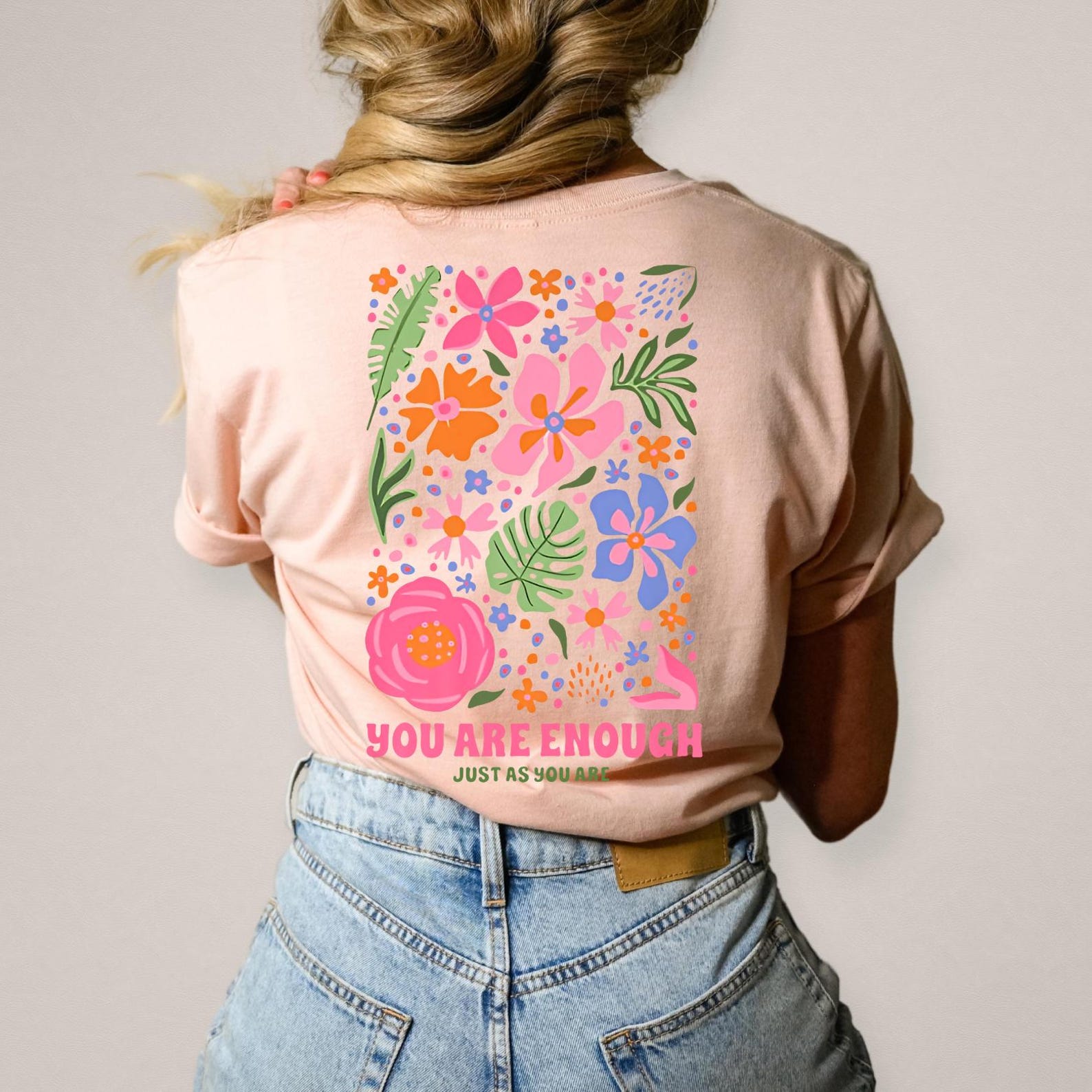 You Are Enough Flower Shirt, Flower Market Beach Hoodie, Vsco Hoodie ...