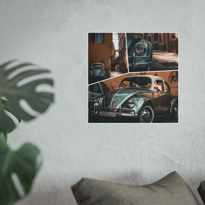 Vintage VW Beetle Poster Perfect for Car Enthusiasts & Retro Lovers - Etsy