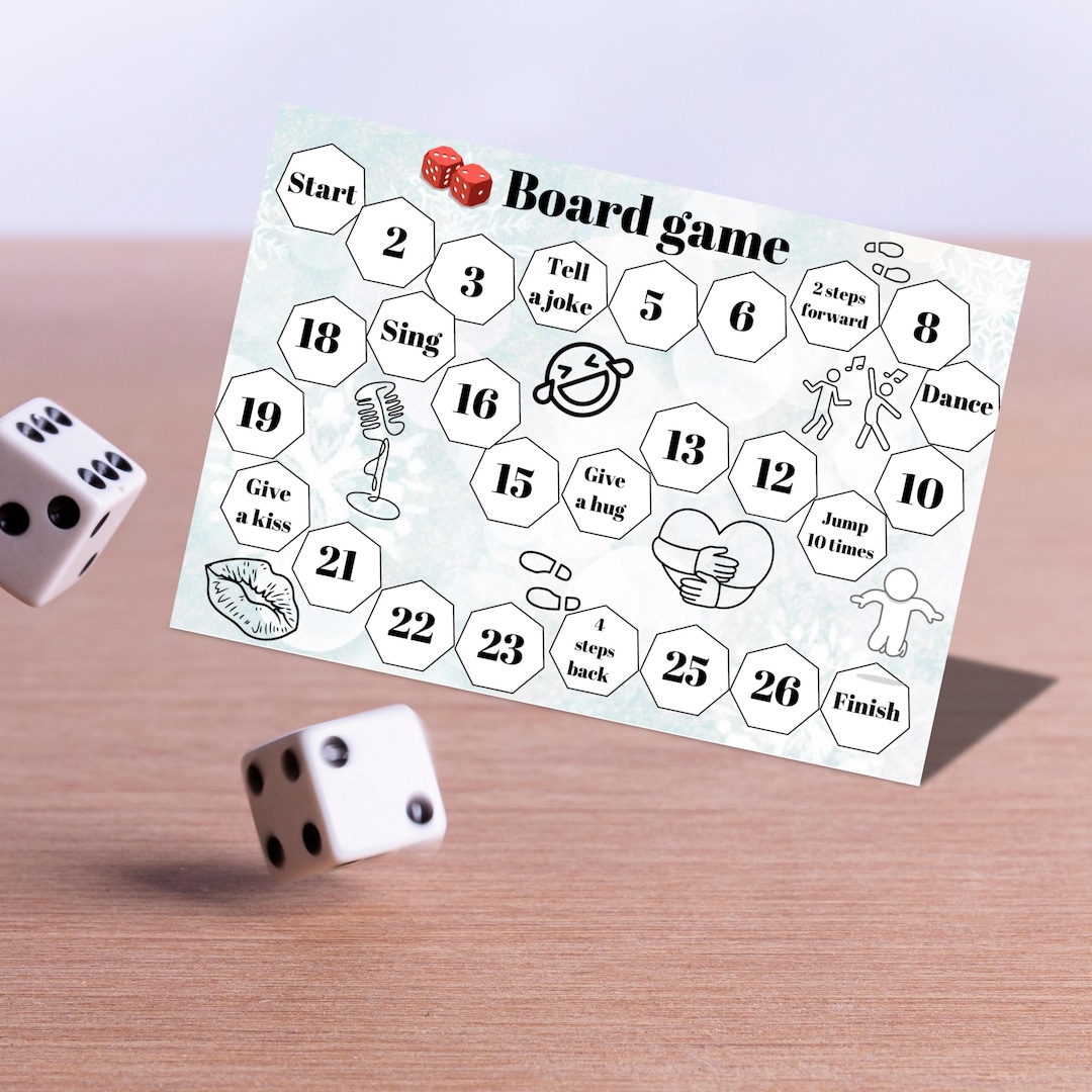 Printable Board Game for Family and Friends Easy to Print and Play ...