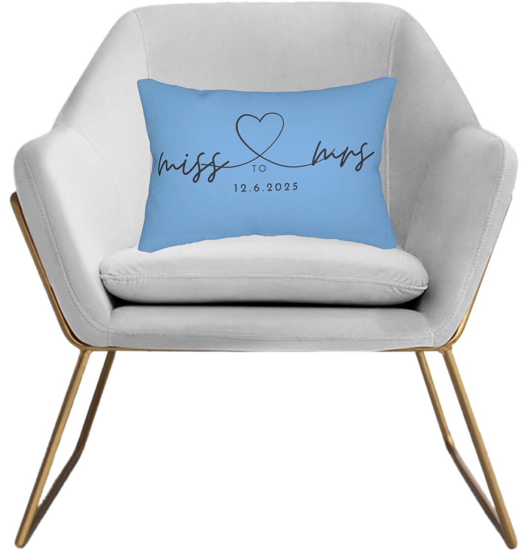 Custom Engagement Pillow, Personalized Gift for Couple, Newlywed Gift ...