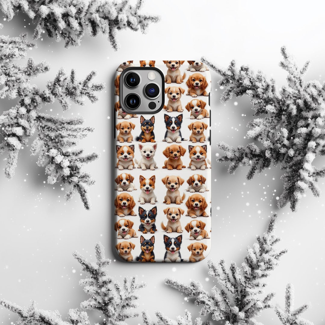 Dog Collage iPhone Case, Funny Puppies Phone Case for Dog Lovers ...