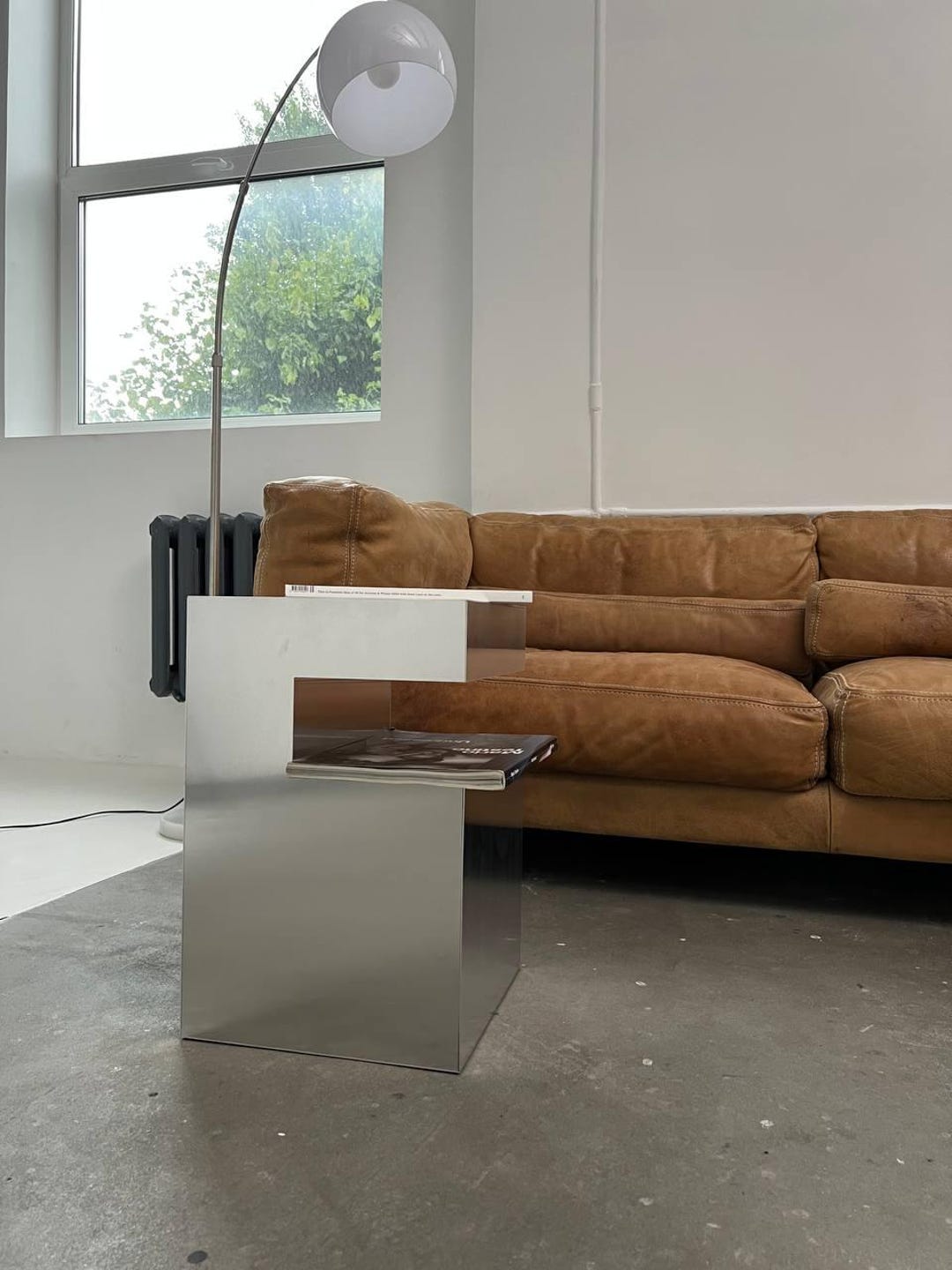 Metal Cube Table, Aluminum Shelf, Metal Shelf, End Table, Bedside Table ...