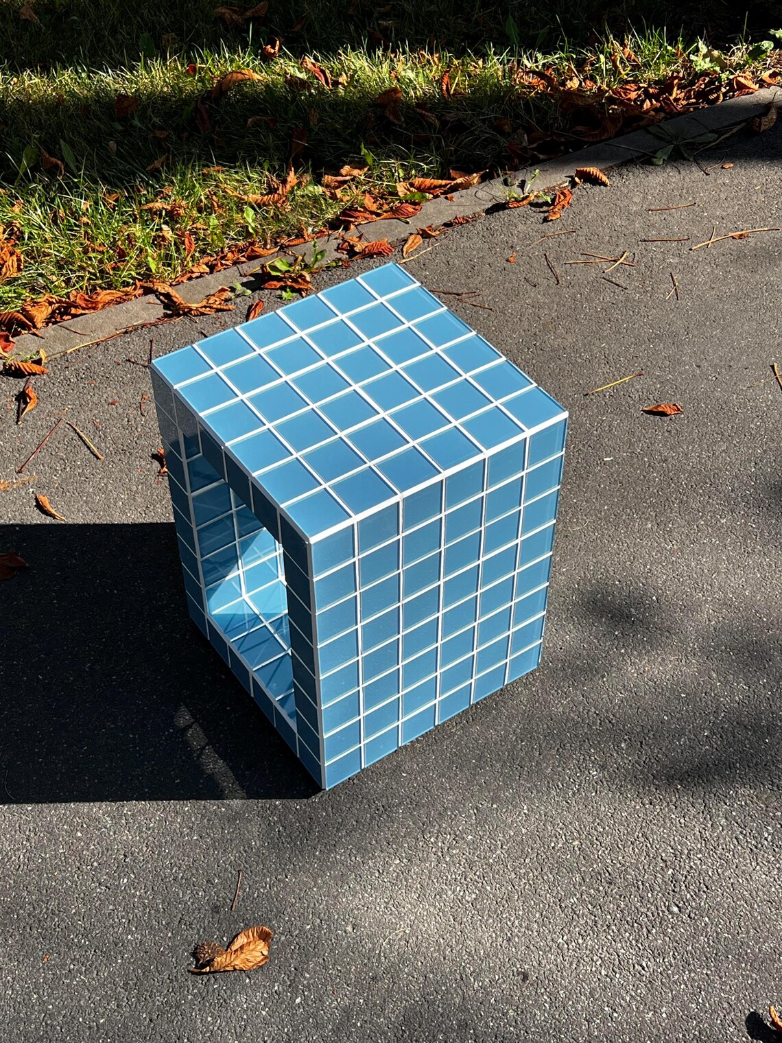 Sky Blue Tile Table. Coffee Table. Side Table. - Etsy