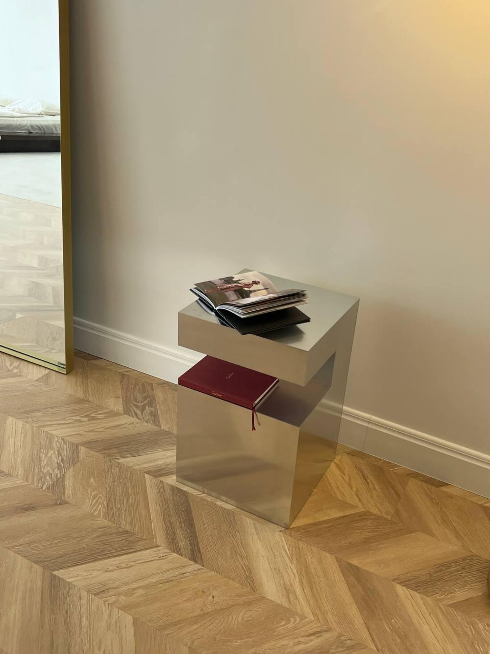 Metal Table, Aluminum Shelf, Cube Shelf, End Table, Bedside Table ...