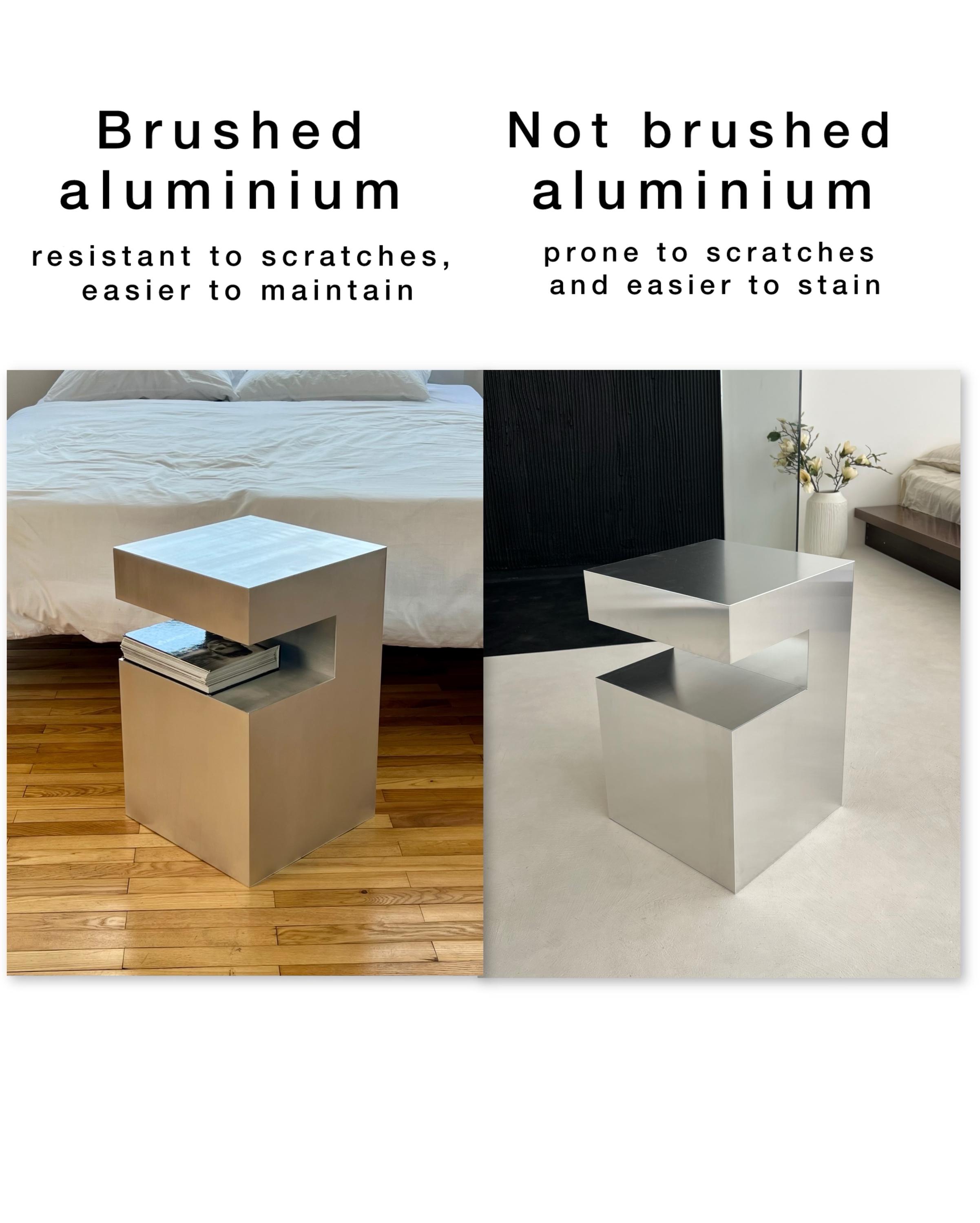 Living Room Table. Cube Table. Metal Table. Minimalist Decor. Aluminum ...