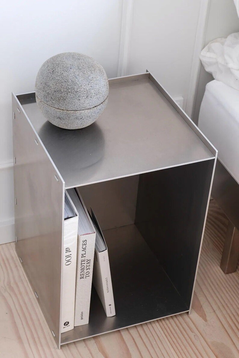 Aluminium Table. Modern Metal Table. Steel Shelf. Stainless Steel ...
