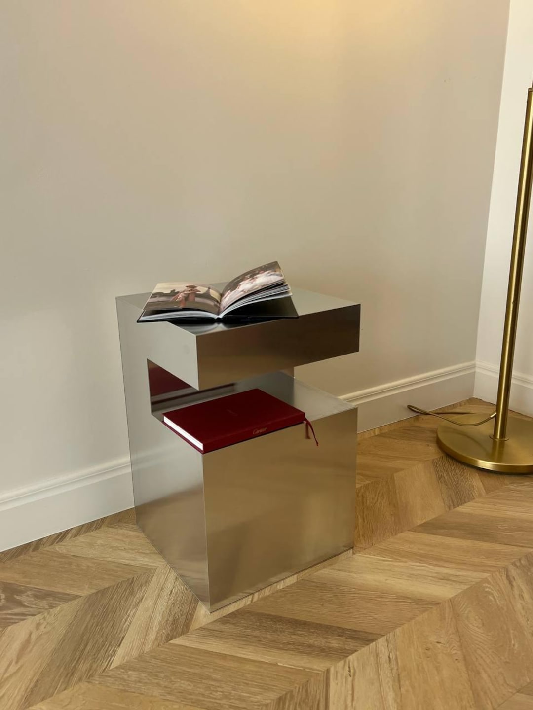 Metal Table, Aluminum Shelf, Cube Shelf, End Table, Bedside Table ...
