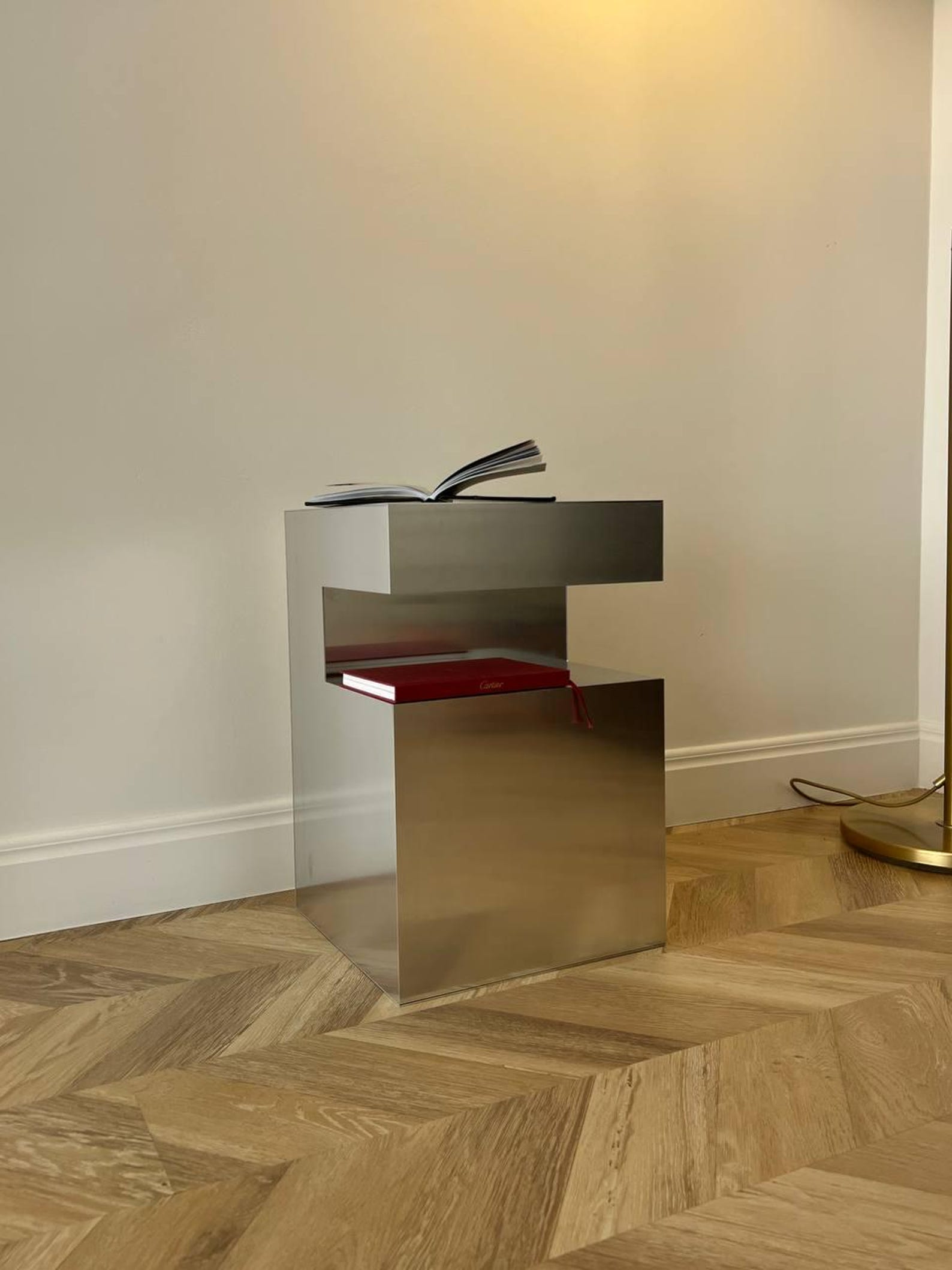 Metal Table, Aluminum Shelf, Cube Shelf, End Table, Bedside Table ...