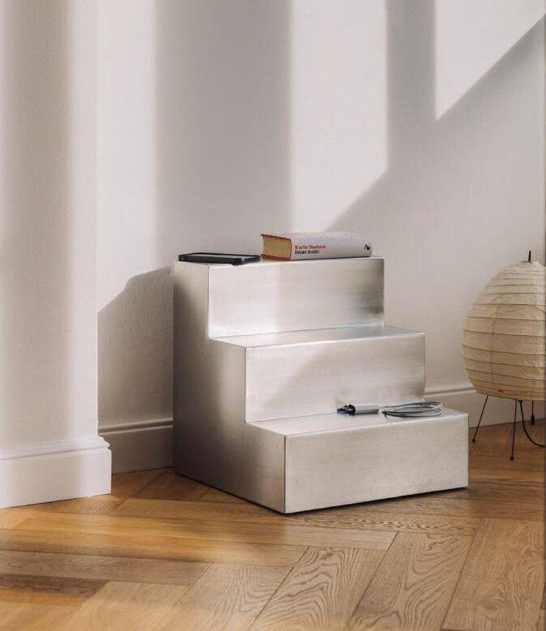 Metal Step Shelf. Bedside Table. Aluminum Shelf. Coffee Table. Side ...