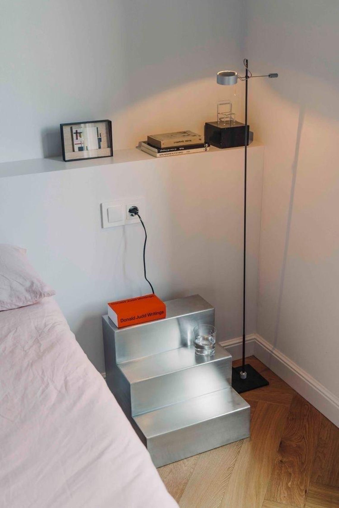 Metal Step Shelf. Bedside Table. Aluminum Shelf. Coffee Table. Side ...