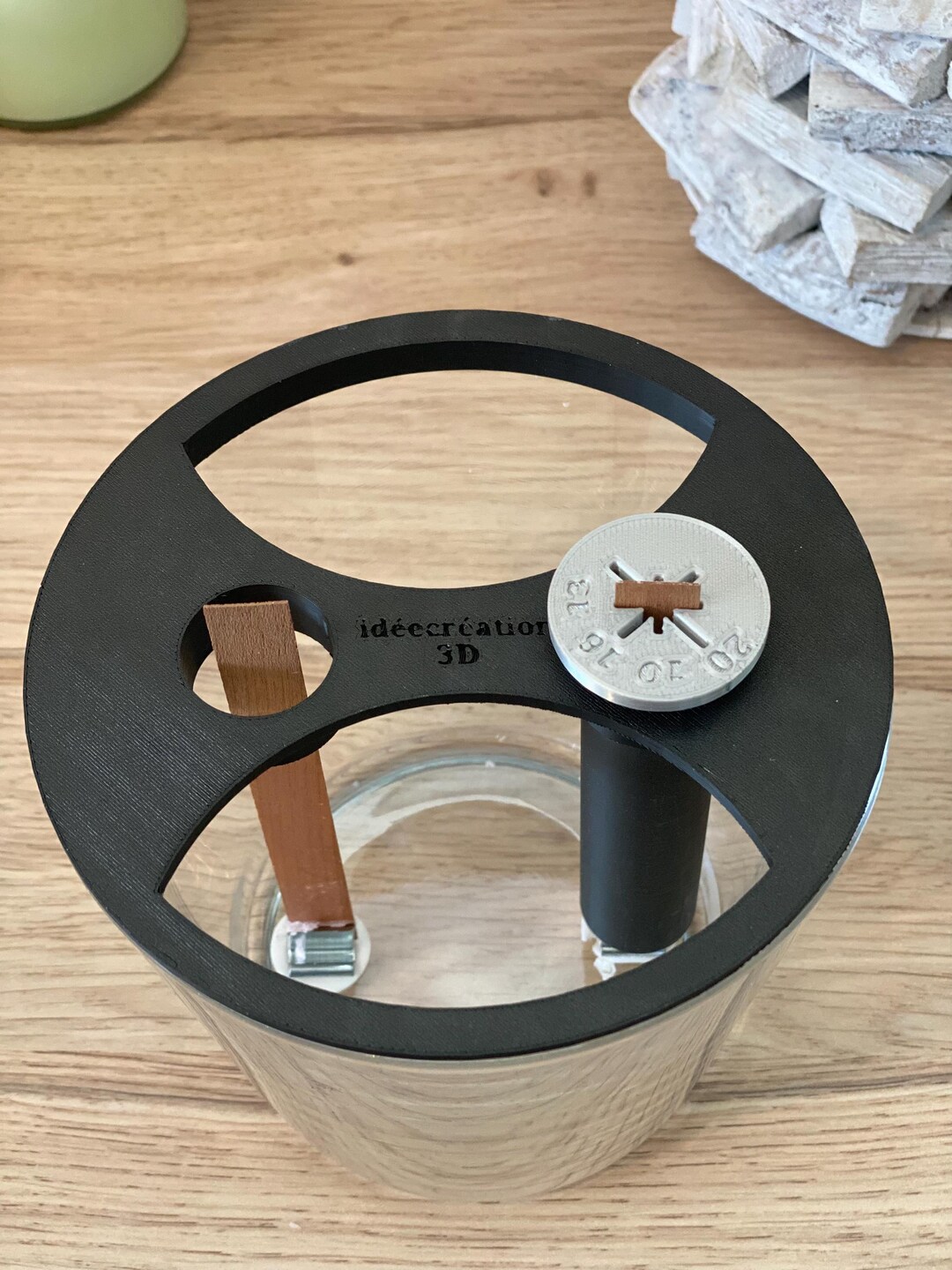 Double Wooden Wick Centering Tool, Custom-sized for Handcrafted Candle ...