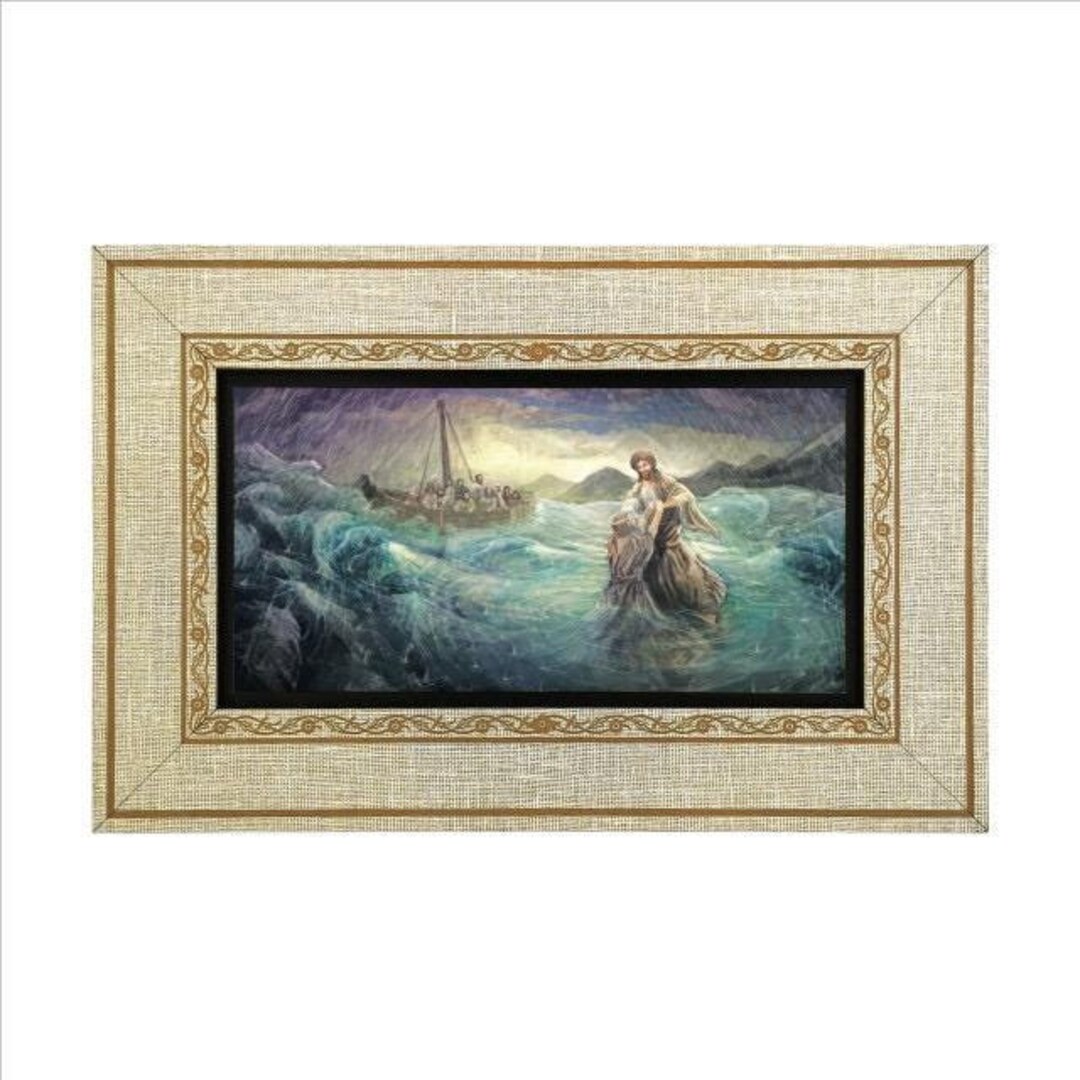 Framed Christian Wall Art, Jesus Christ Painting on MDF Wood - Etsy