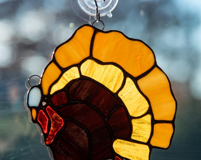 Thanksgiving Cornucopia Stained Glass Stained Glass Window Film - Etsy