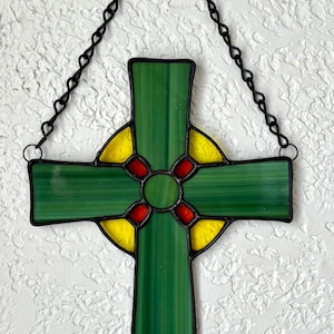 Stained Glass Celtic Cross - Etsy