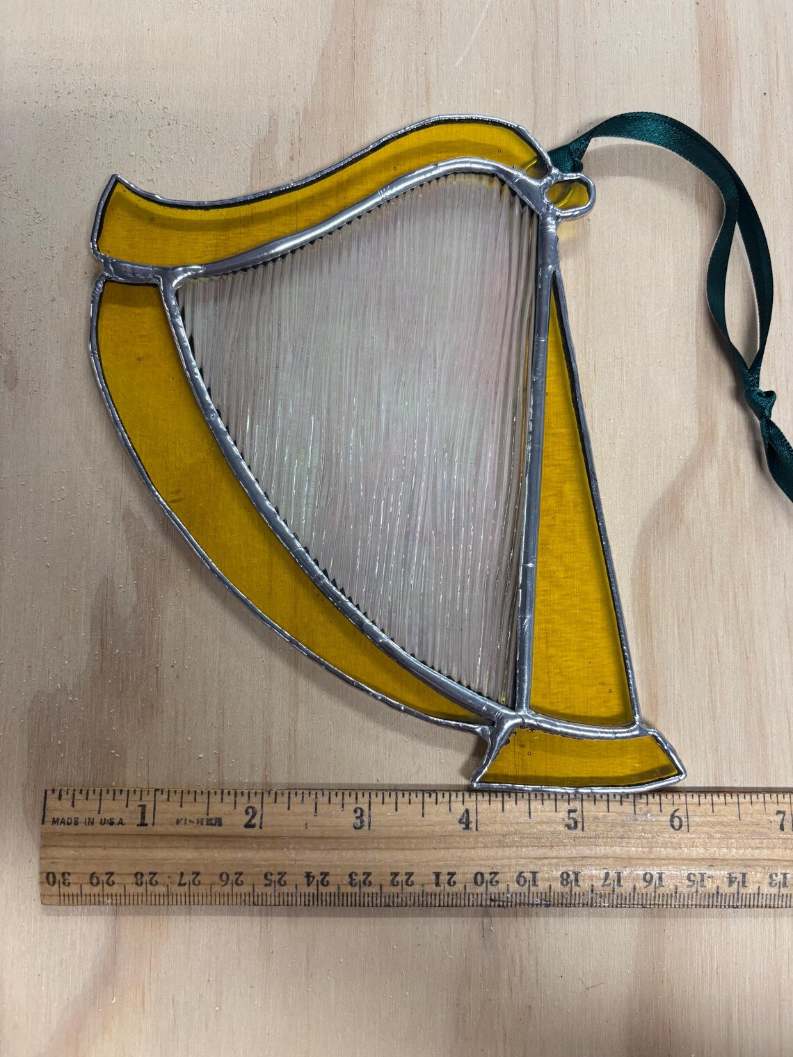 Irish Stained Glass Harp - Etsy