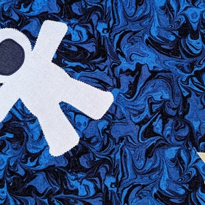 Solar System & Astronaut Fabric Panel Blanket - Etsy