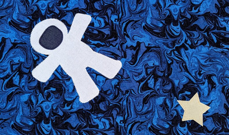 Solar System & Astronaut Fabric Panel Blanket - Etsy