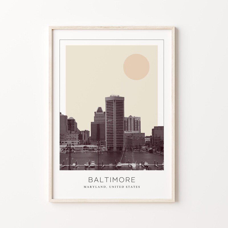 Baltimore Travel Poster - Etsy
