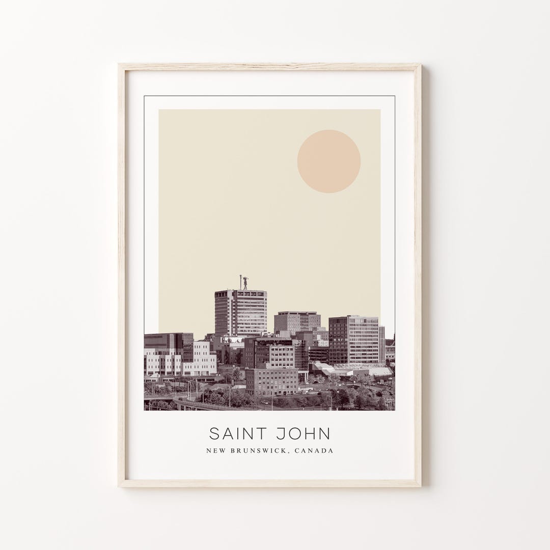 Saint John Poster Print, Saint John Travel Poster, Saint John ...