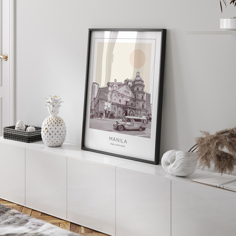 Manila Poster Print, Manila Travel Poster, Manila Minimalistic Wall Art ...