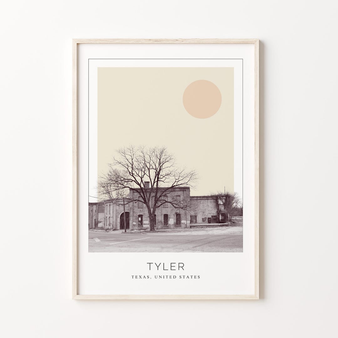 Tyler Poster Print, Tyler Travel Poster, Tyler Minimalistic Wall Art ...